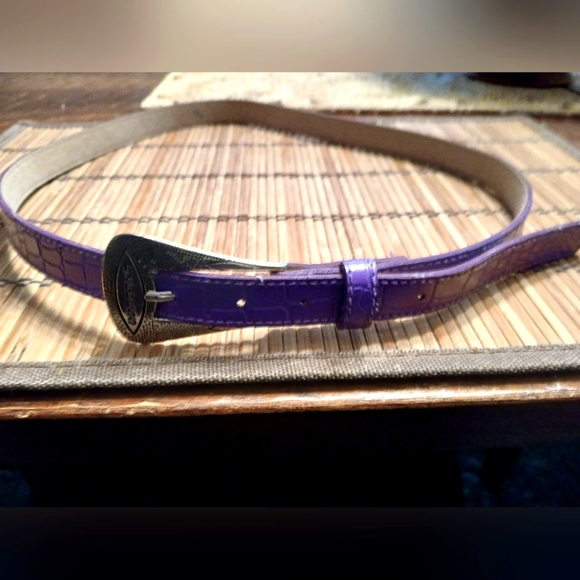 Express | Accessories | Express Purple Leather Womens Belt | Poshmark